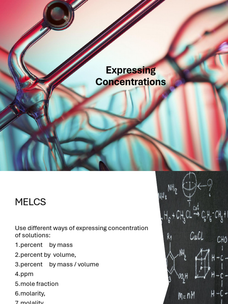 Expressing Concentration | PDF