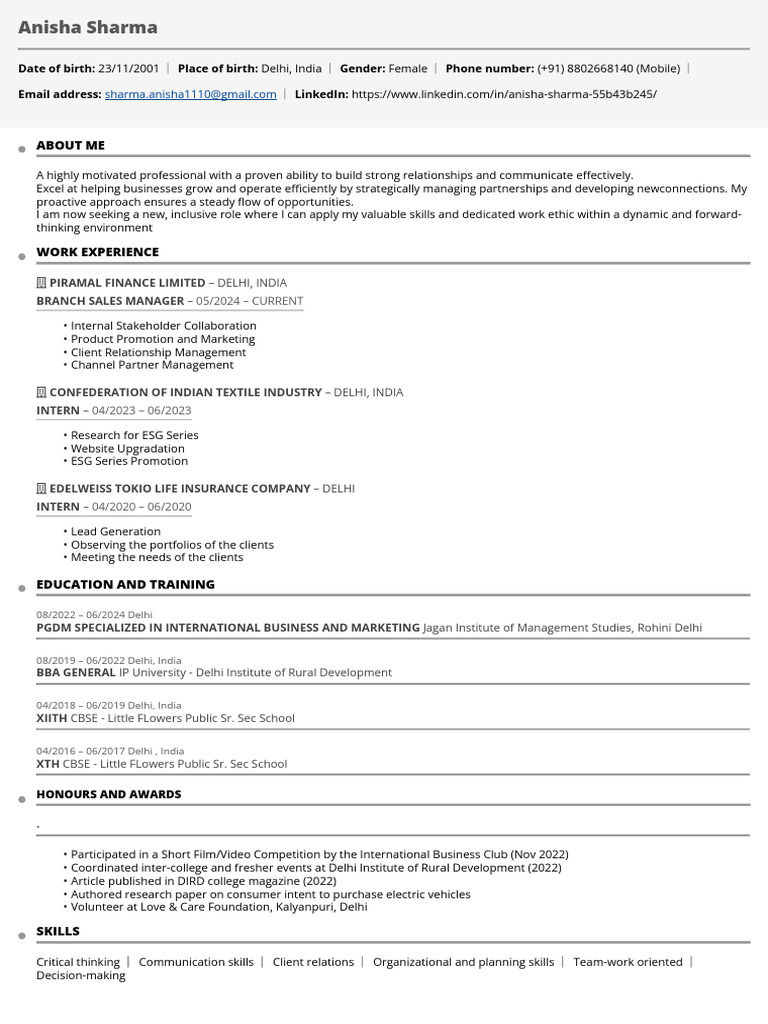 Anisha | PDF