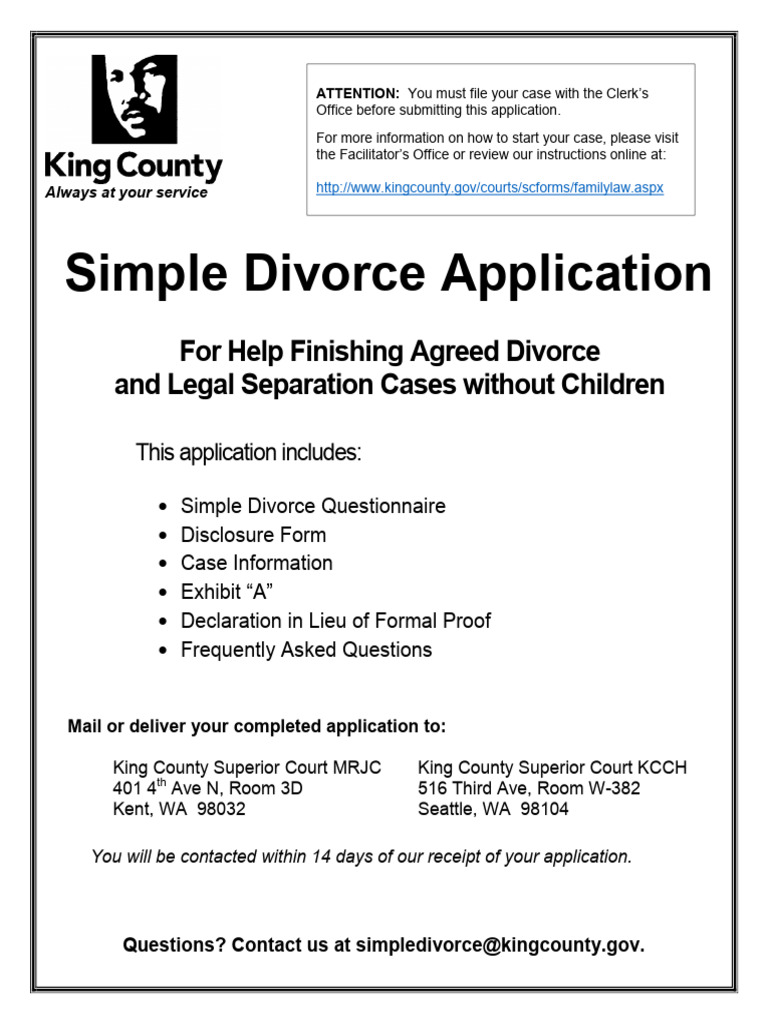 Printable Divorce Form | PDF | Alimony | Divorce