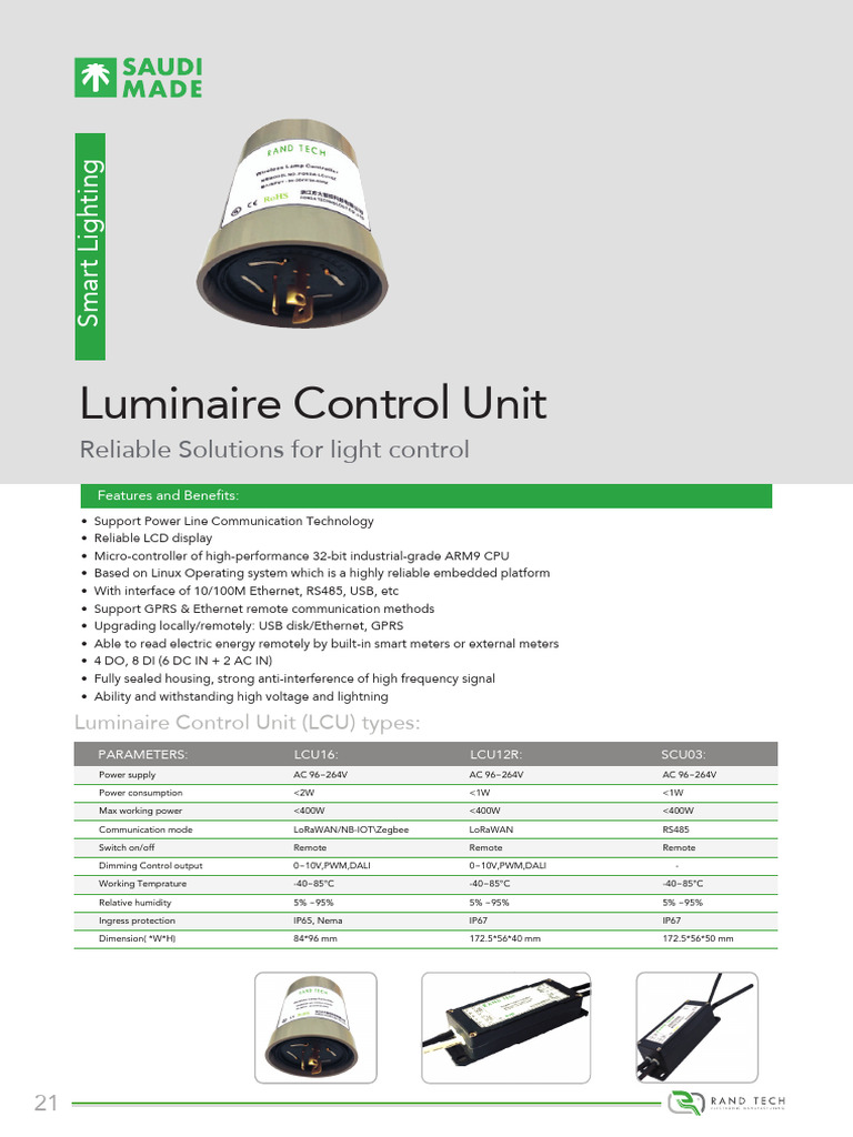 Luminare Control Unit | PDF