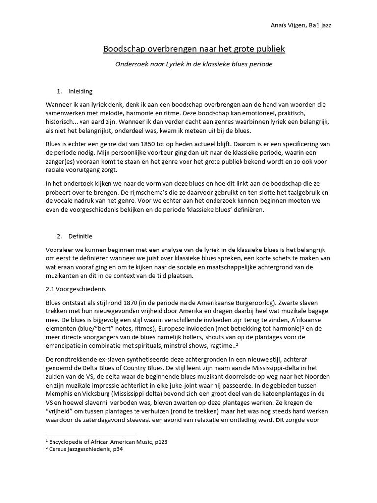 Lyriek Scriptie I | PDF
