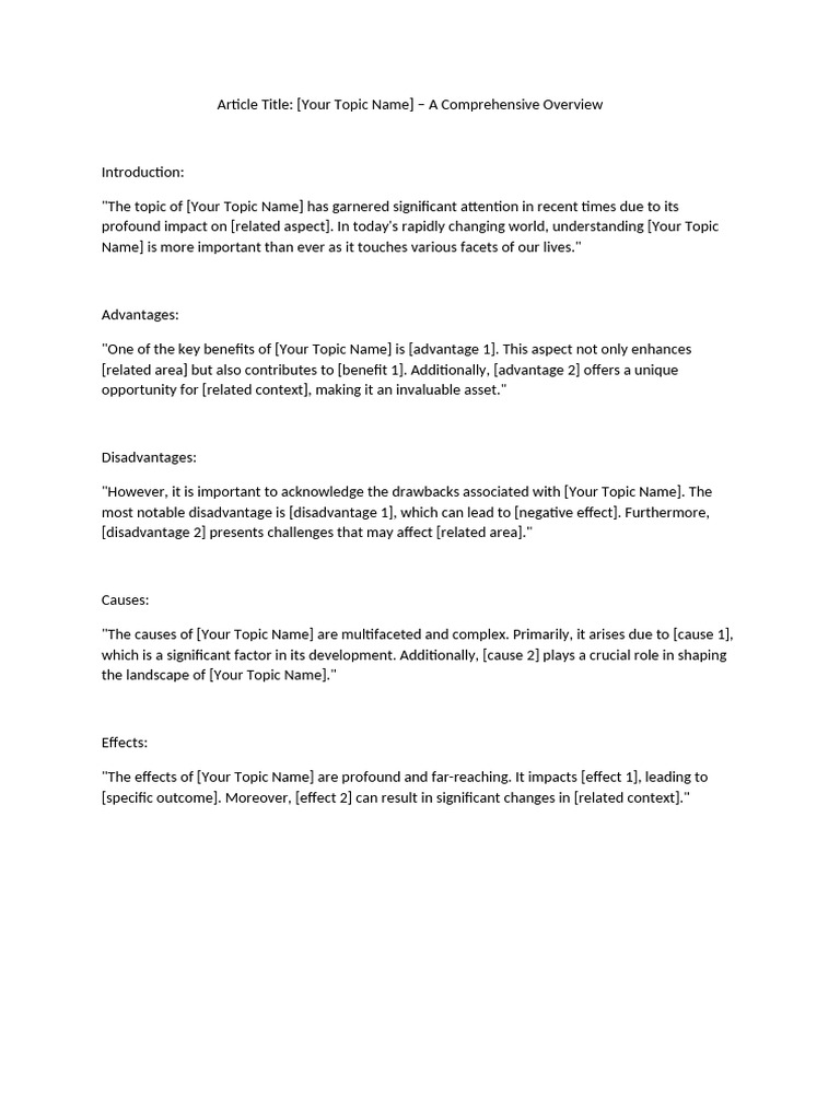 Understand This Thing to Write an Article | PDF