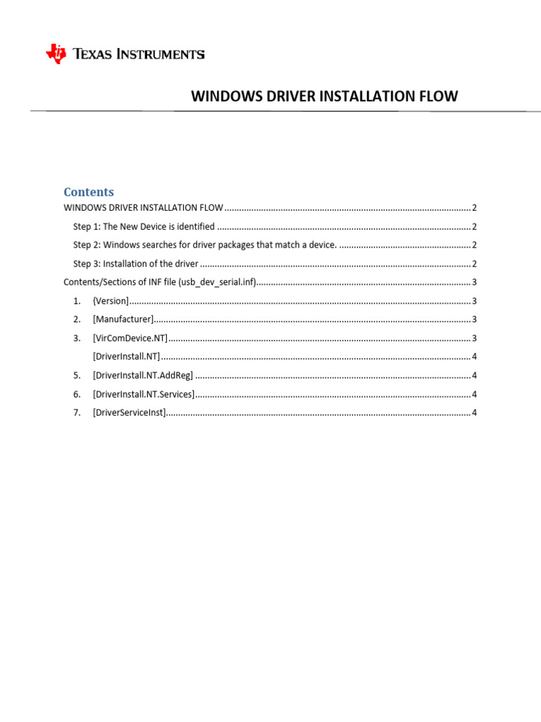 Windows Driver Installation Flow C2000 | PDF | Microsoft Windows ...