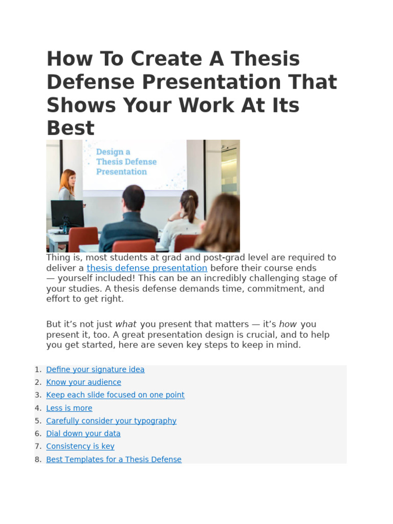 Defending Thesis | PDF | Typography | Thesis