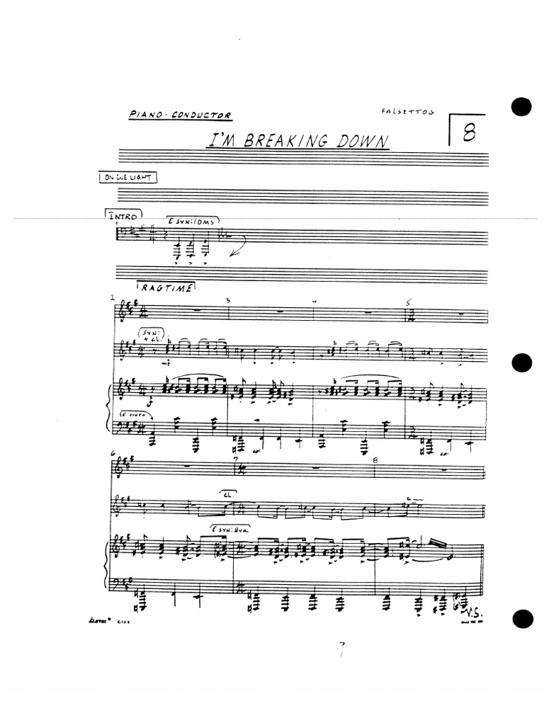 i'm Breaking Down Score | PDF