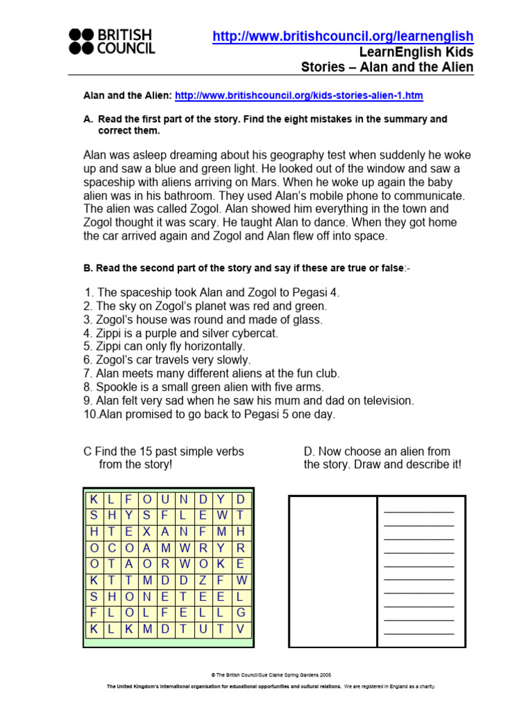 Kids Stories Alien Activity | PDF | Chess Openings | Chess Theory
