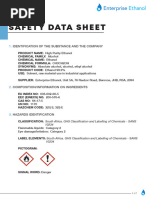 Ethanol 95% Safety Data Sheet | PDF | Combustion | Ethanol