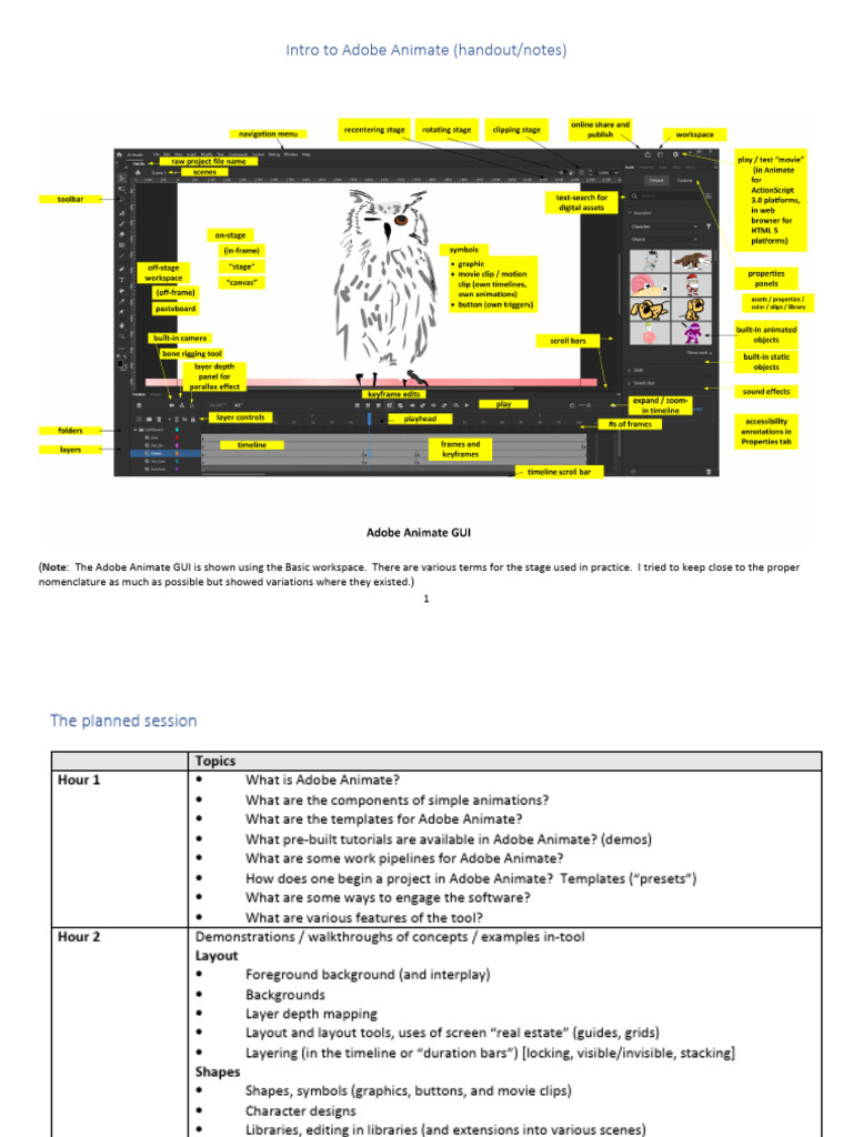 A Do Be Animate Hand Out | PDF | World Wide Web | Internet & Web