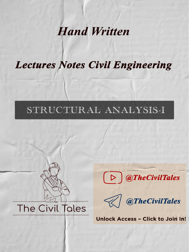 Hand Written Structural Analysis 1 1749182789 | PDF
