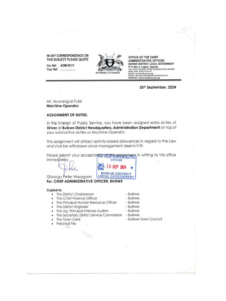 Eng. Muwanguzi Pulisi | PDF