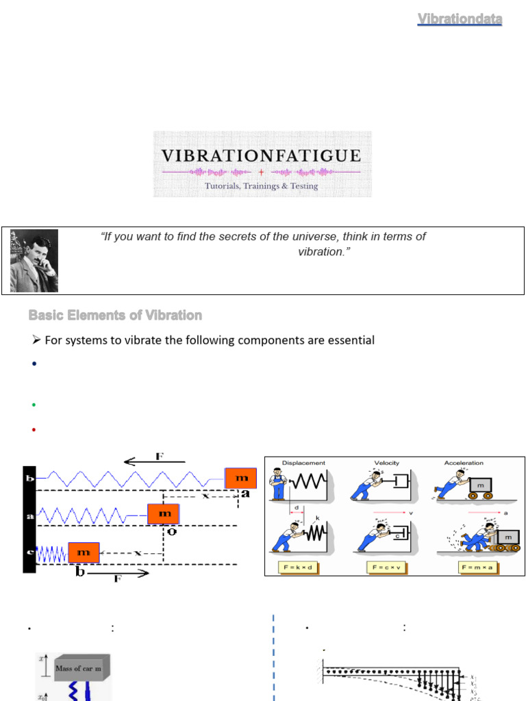 Basic Elements of Vibration Analysis | PDF | Mechanical Engineering ...
