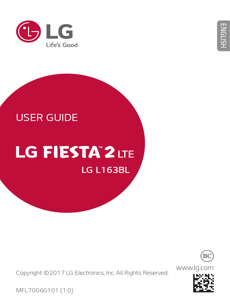 LG Fiesta 2 L163BL Guidebook | PDF | Computer Keyboard | Mobile App