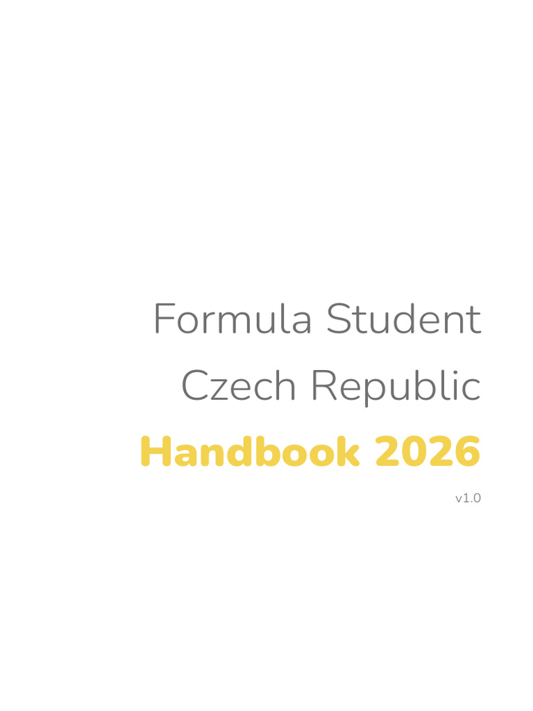 FSCzech Republic Handbook 2026 v1.0 | PDF