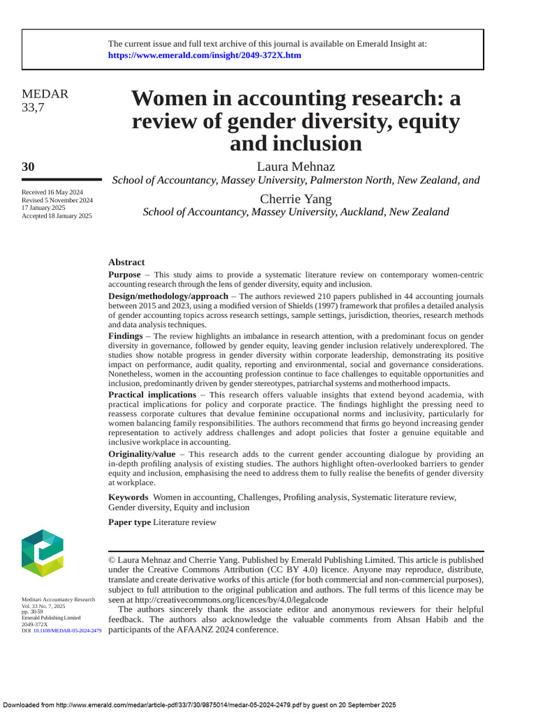 Medar 05 2024 2479 | PDF | Analysis | Gender