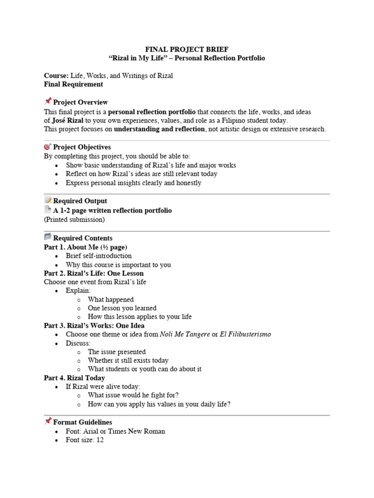 Final Project Brief | PDF
