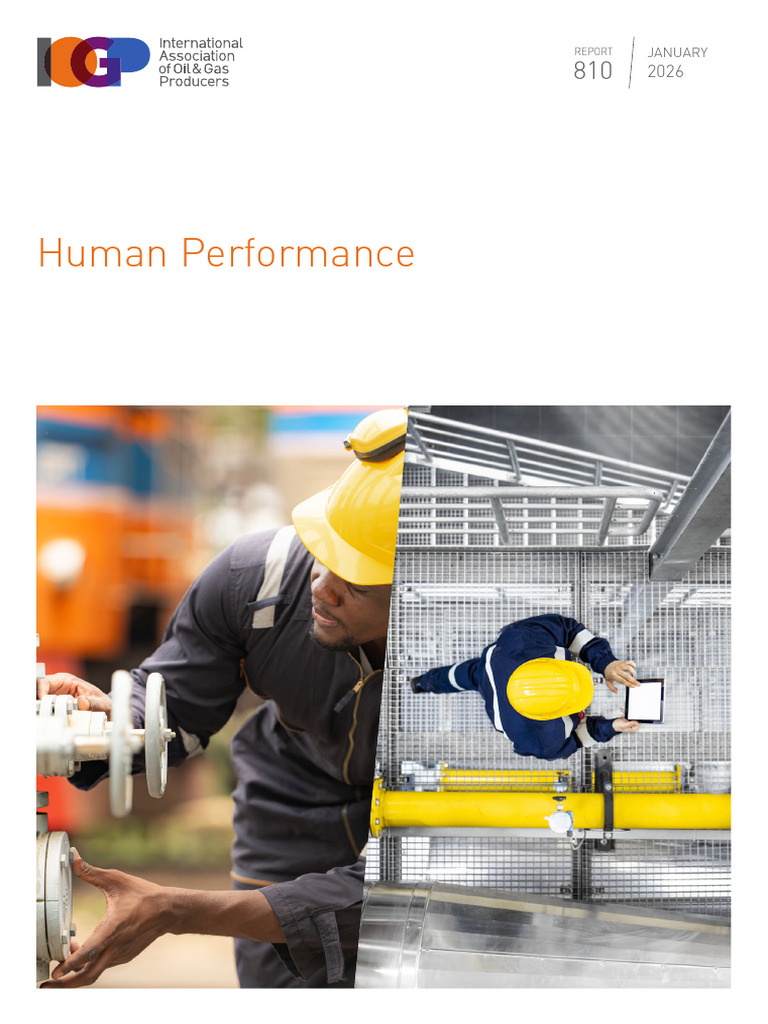 IOGP Report 810 - Human Performance | PDF | Risk | Leadership