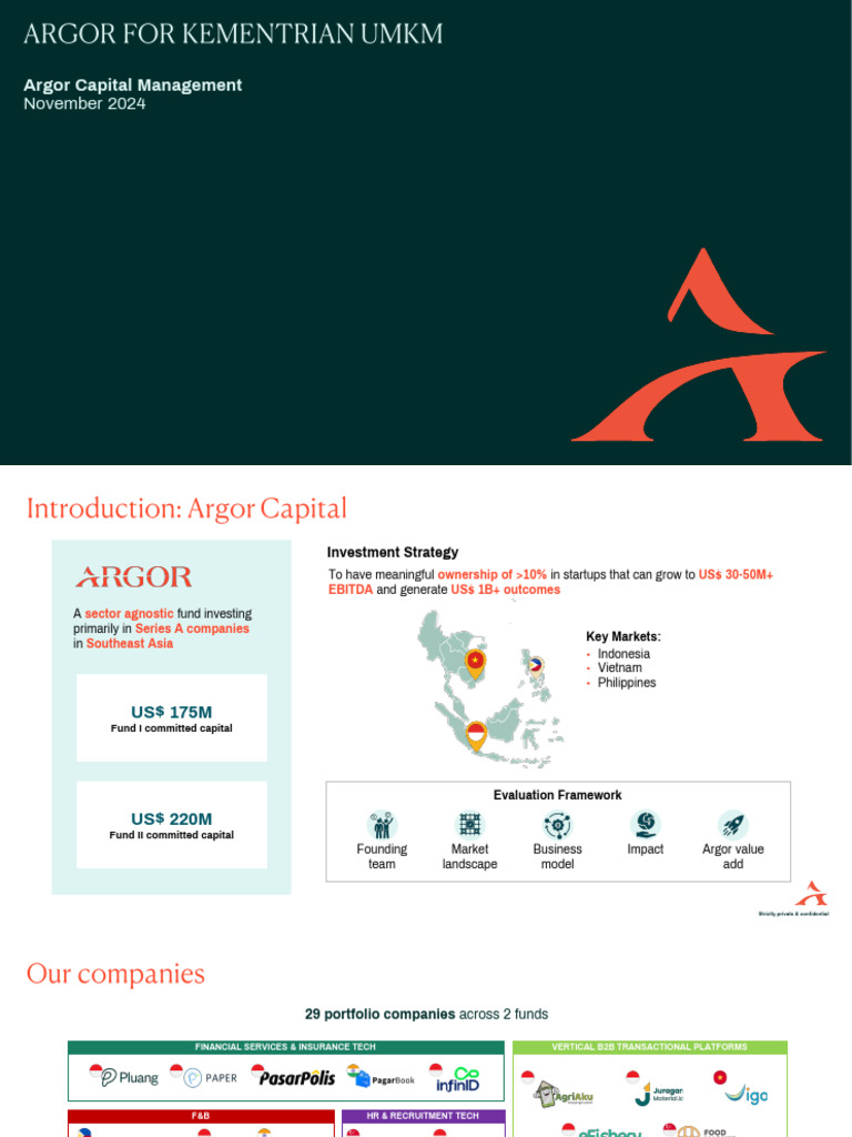 Argor For KementrianÂ UMKM - v4 | PDF | Supply Chain | Economies