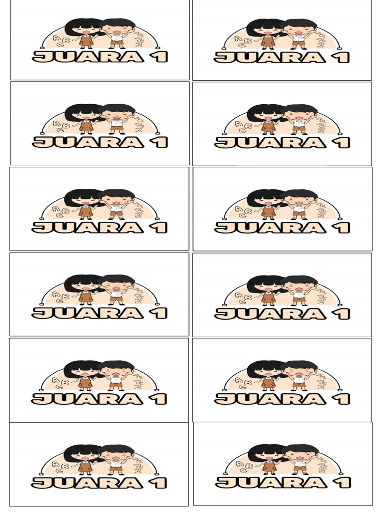 Stiker Juara | PDF