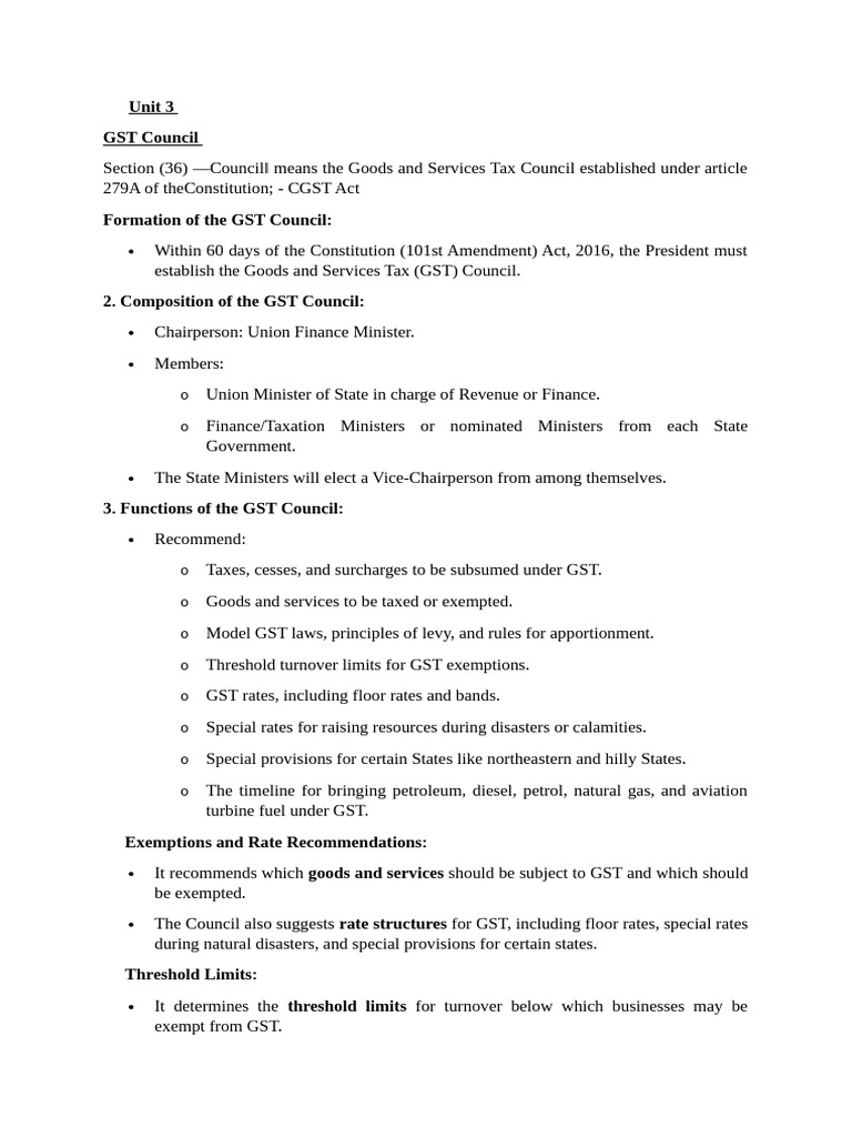 Unit 3 | PDF | Taxes | Value Added Tax