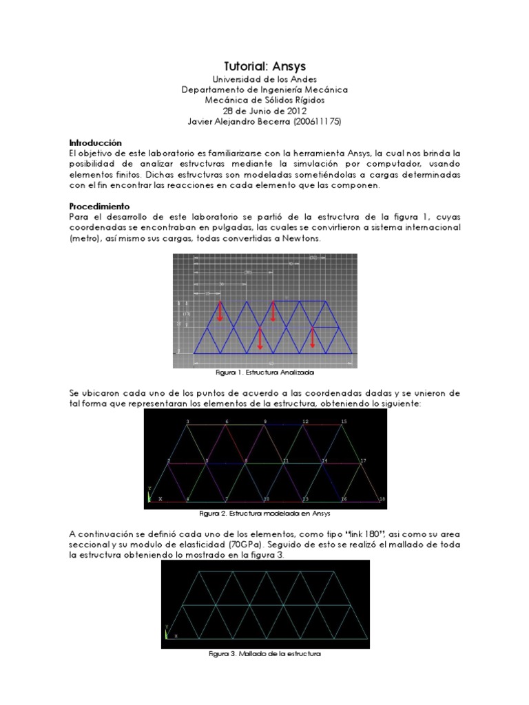 Ansys Pdf Simulación Método De Elementos Finitos