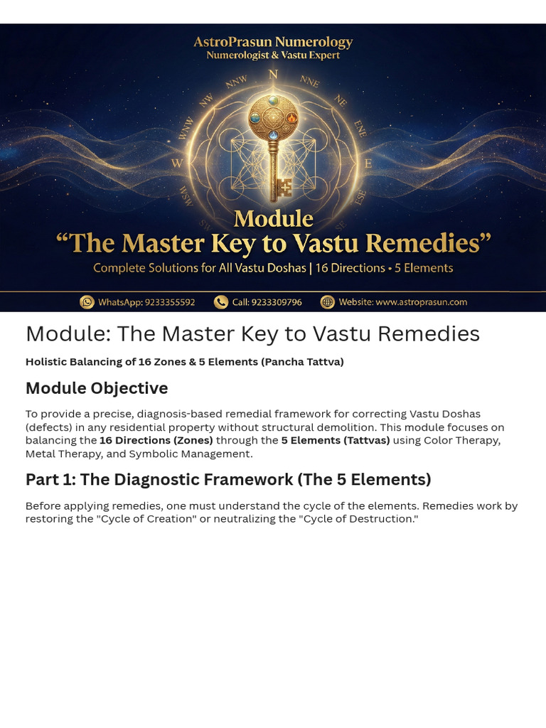 The Master Key To Vastu Remedies - Eng | PDF | Toilet | Metals