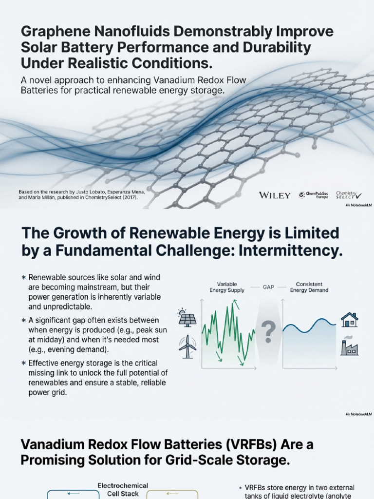 Graphene Nanofluids Next Generation Solar Storage | PDF