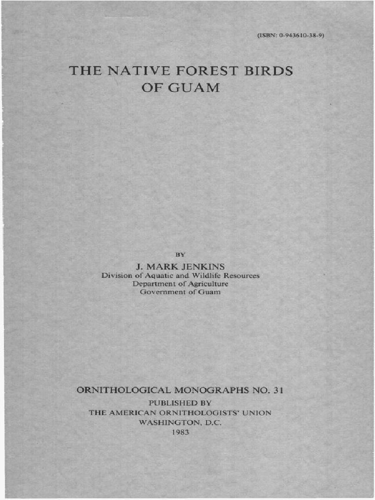 Native Forest Birds of Guam 1 | PDF | Guam | Mariana Islands