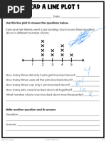 Line Plot Practice Worksheet | PDF | Length | Units Of Measurement