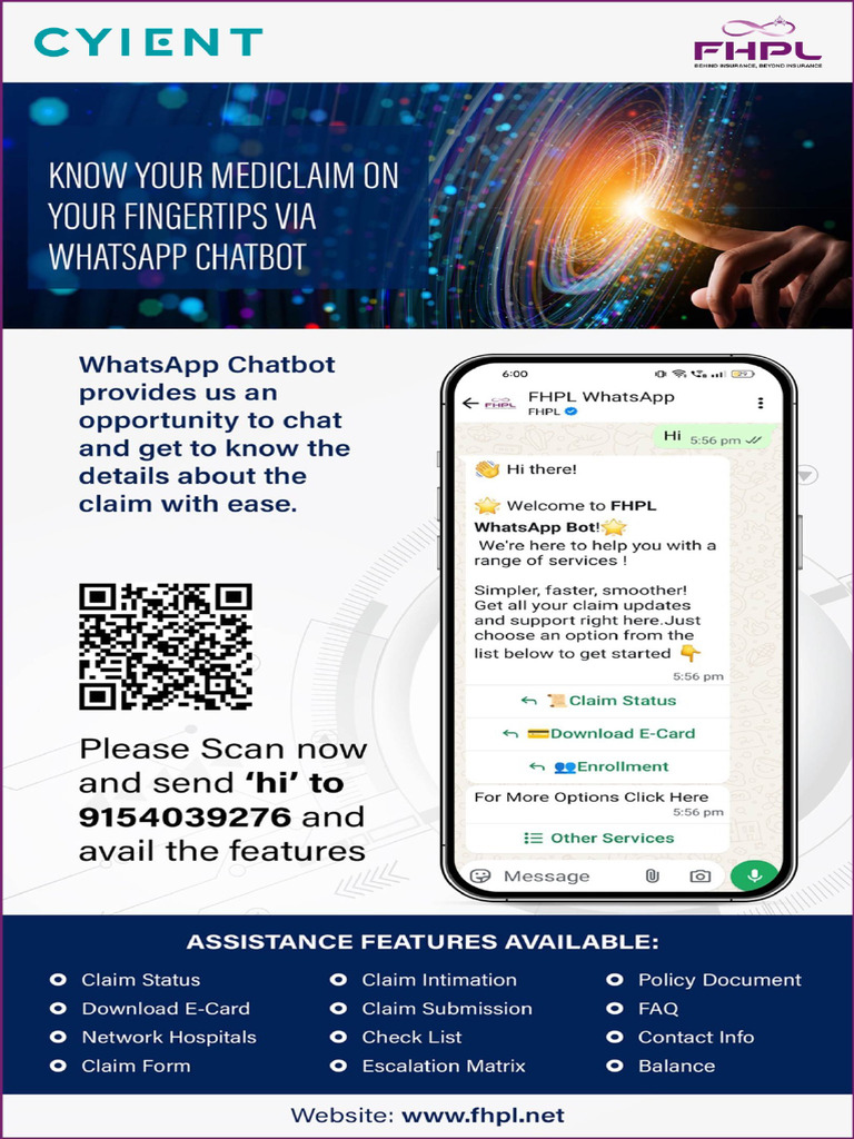 FHPL - Whatsapp Chatbot | PDF