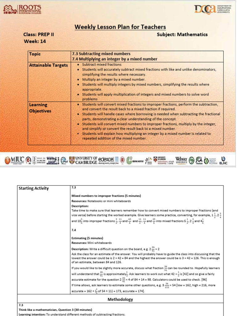 week_14_sow_grade_7_mathematics_1763163745167 | PDF | Multiplication ...