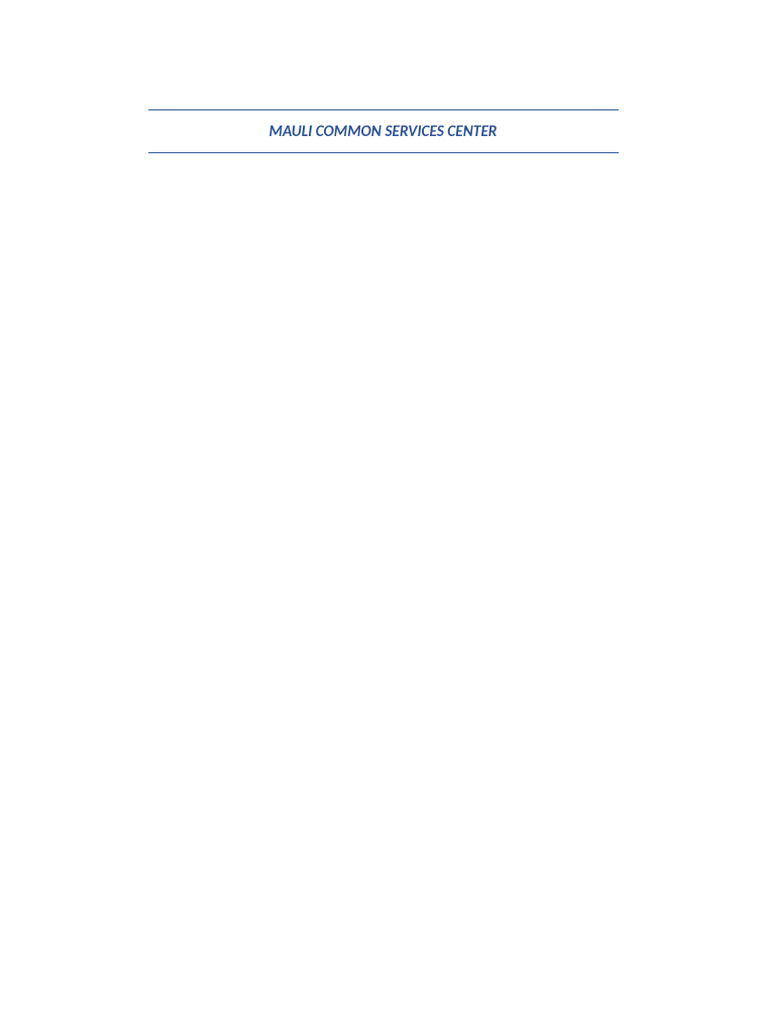 Mauli Common Services Center | PDF