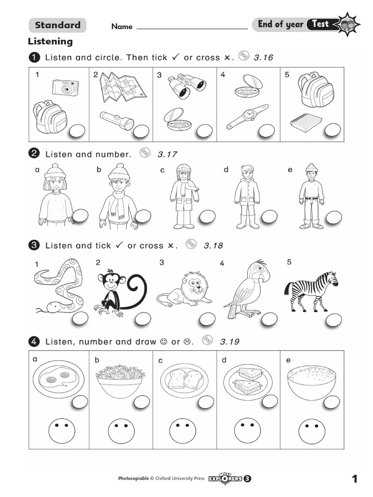 End of Year Test. Standard Level | PDF