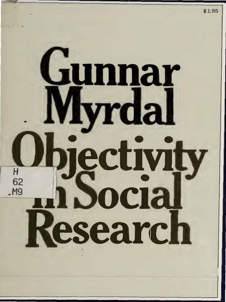 Objectivity in Social Research (Gunna... (Z-Library) | PDF | Knowledge ...