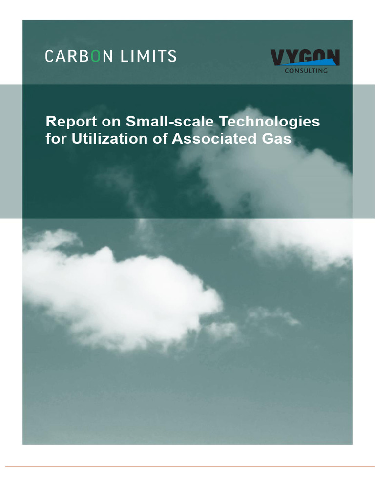 Report on Small Scale Technologies for Utilization of Associated Gas ...
