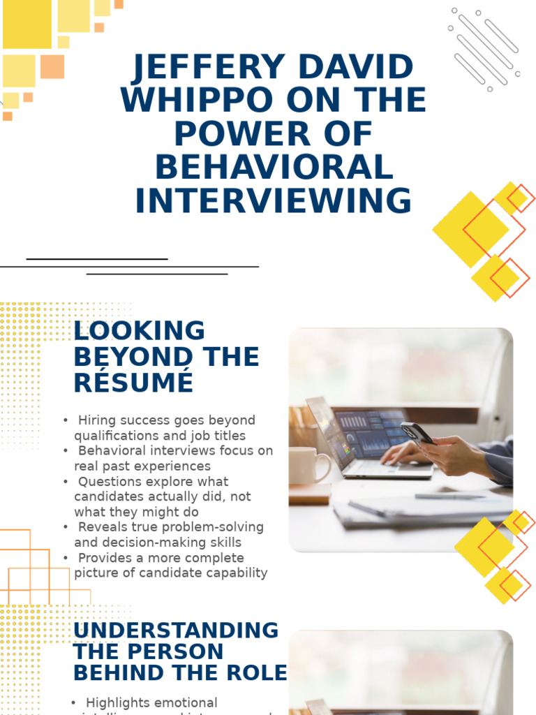 Jeffery David Whippo on the Power of Behavioral Interviewing | PDF