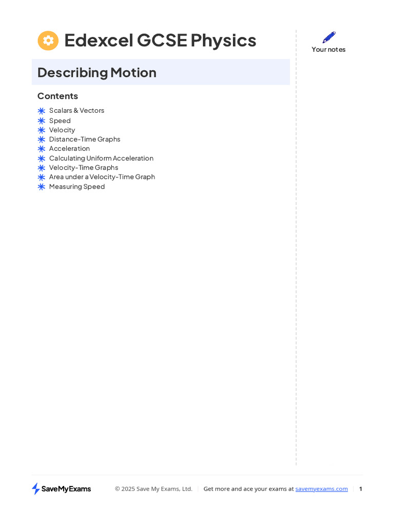 Describing Motion | PDF | Velocity | Acceleration