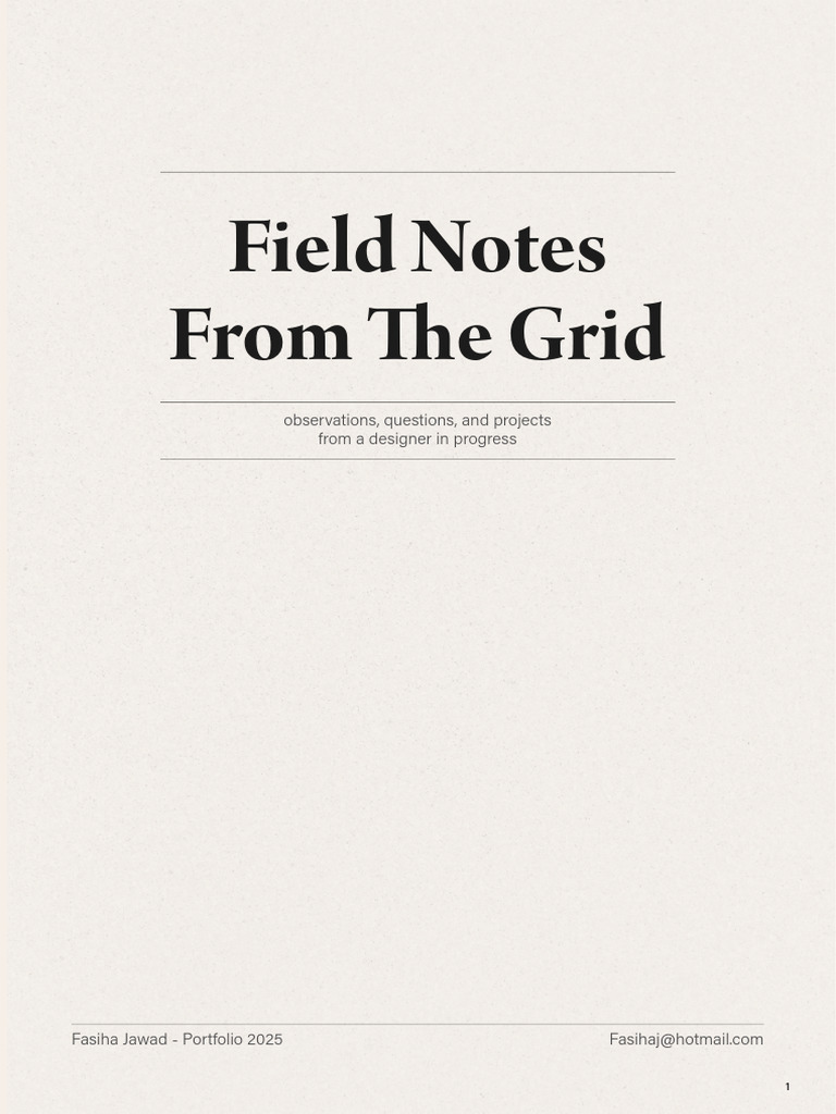 Fasiha Portfolio 2025 | PDF | Typography | Poetry