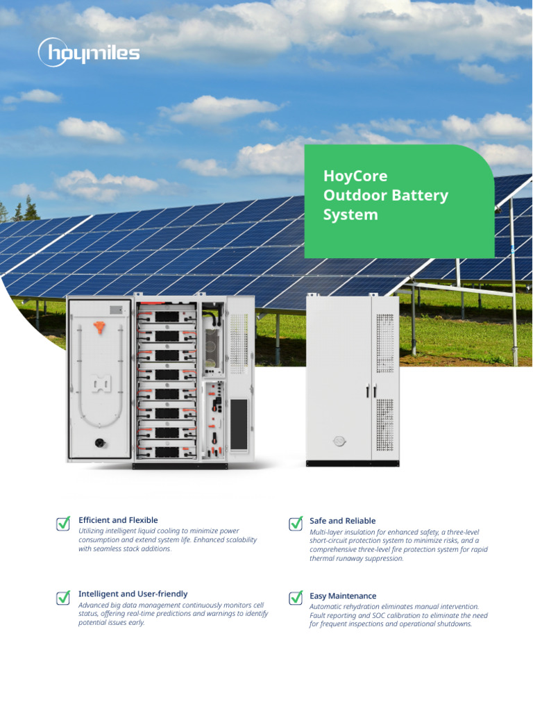 Datasheet - HoyCore Outdoor Battery System - LA - EN - V202412 | PDF ...