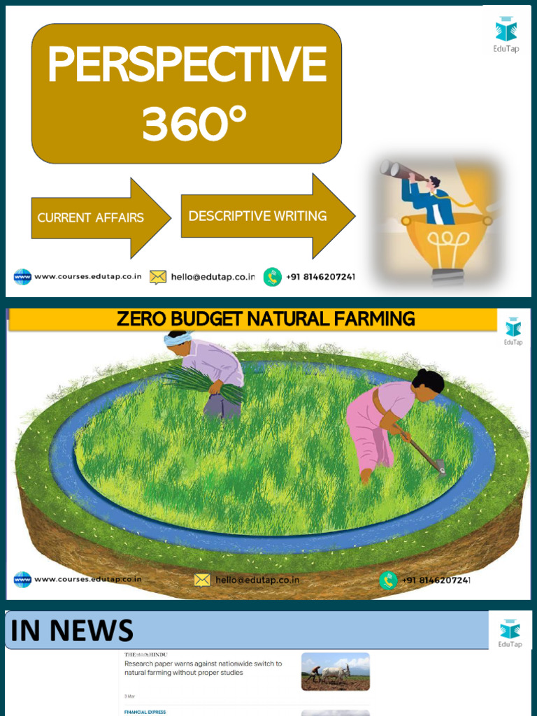 Zero Budget Natural Farming | PDF | Agriculture | Ecological Resilience