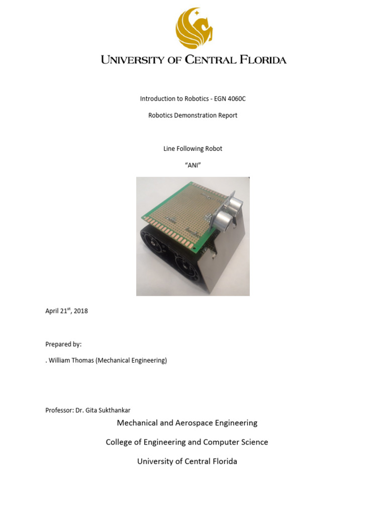 Project Report Line Follow Demo | PDF | Arduino | Computer Engineering