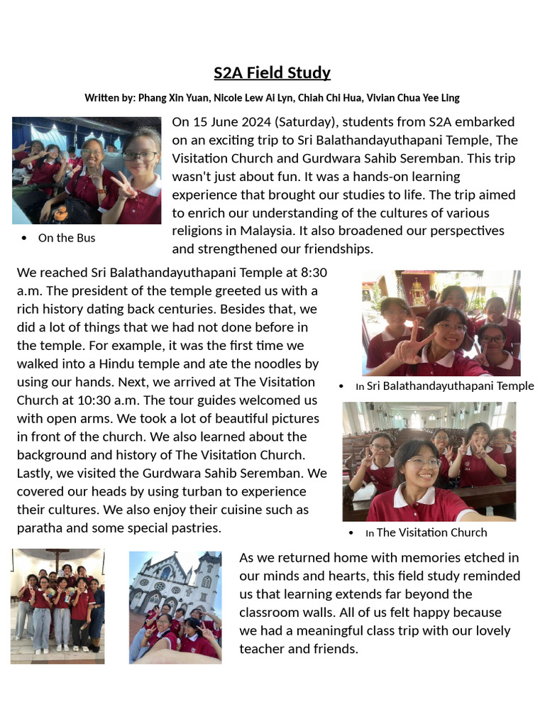 S2A Field Study | PDF