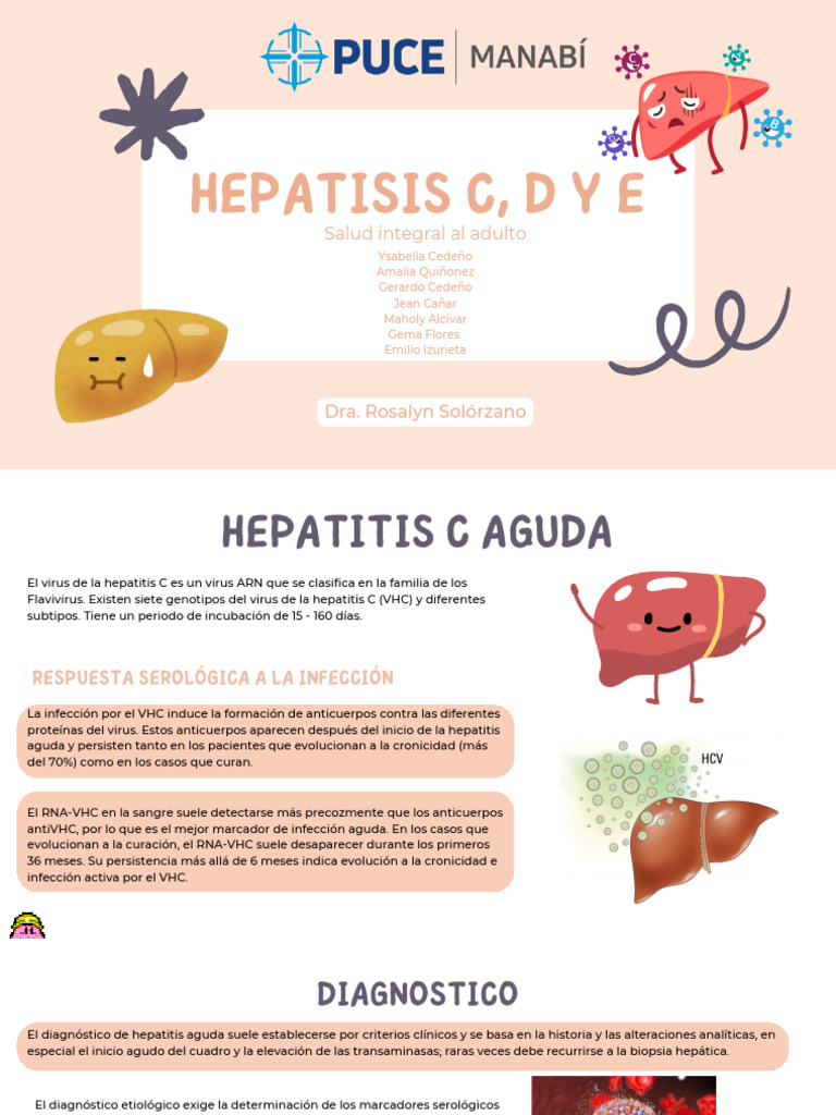 Hepatitis C, D y e | PDF | Hepatitis | Hepatitis C