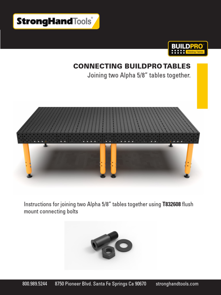 Alpha 58 Table Joining Instructions | PDF