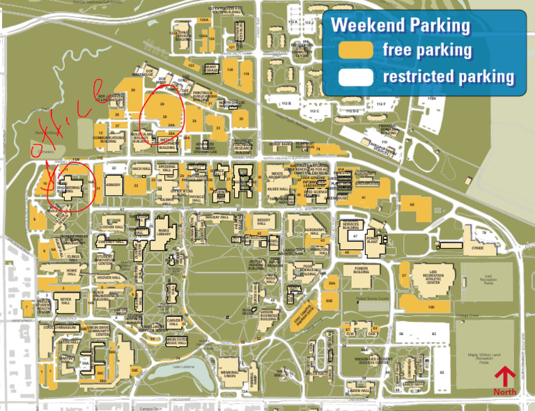 ISU Weekend Parking Map 2022 | PDF | Plants | Botany