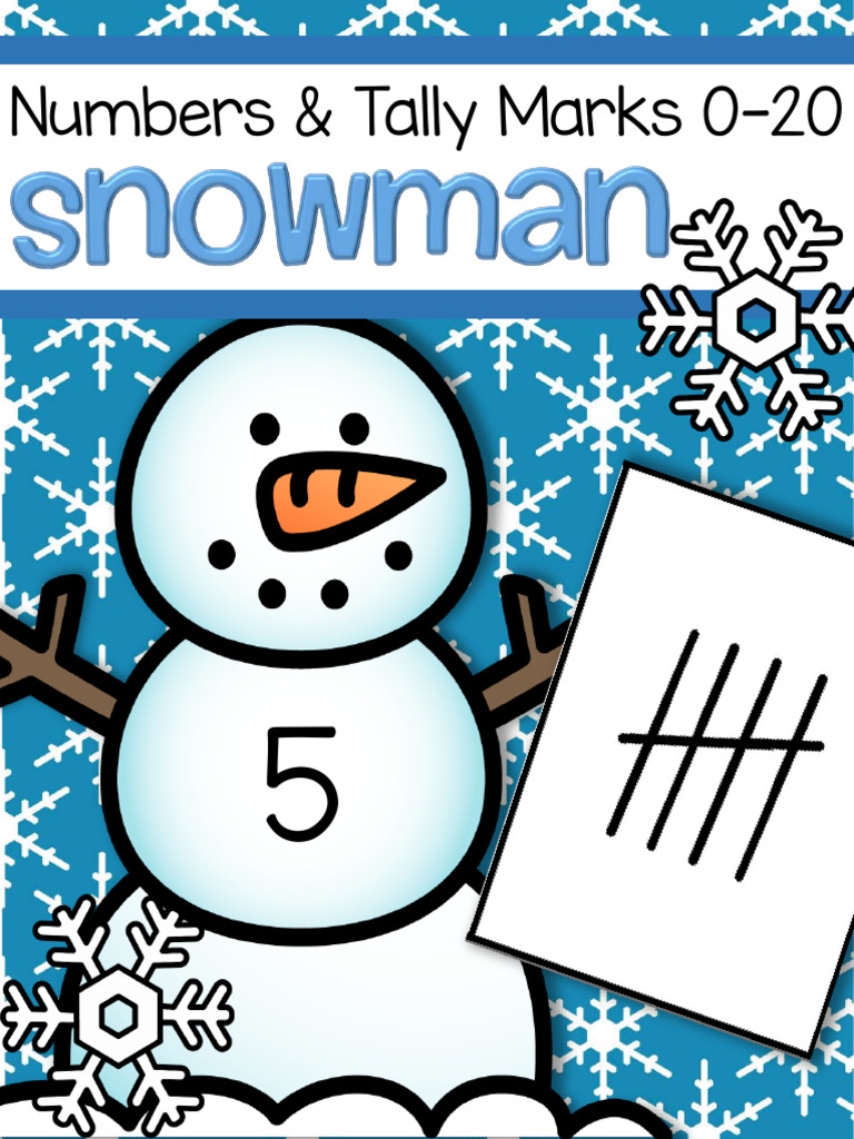 Numbers & Tally Marks 0-20: © Kidsparkz | PDF