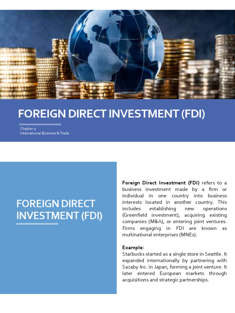 Chapter 5 Foreign Direct Investment | PDF | Mergers And Acquisitions ...