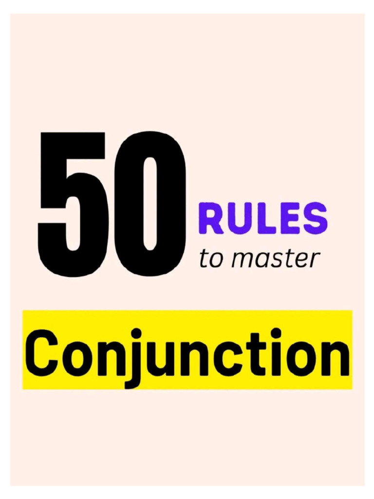 50 Rules of Conjunction | PDF