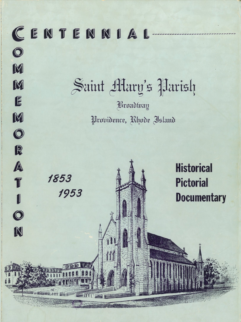 ST Mary's Parish Centennial Commemorative Book | PDF