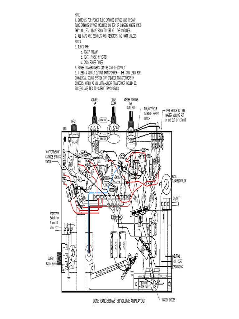 6AQ5 Push Pull Guitar Amp-Model | PDF
