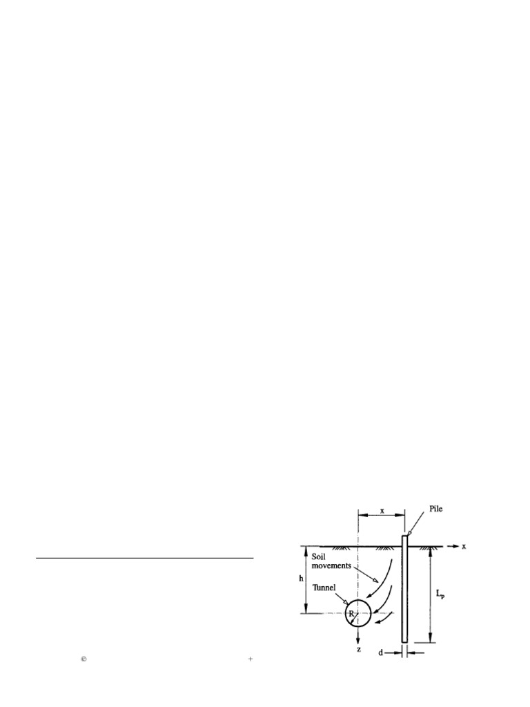Chen and Poulos (Pile Response Due to Tunneling) | PDF | Geotechnical ...